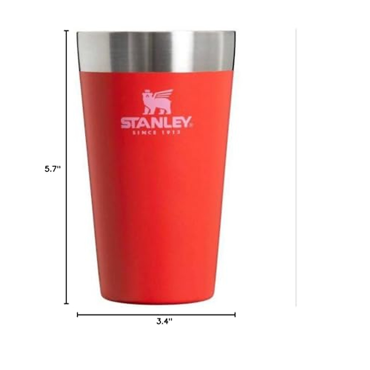 STANLEY 16 oz Adventure Stainless Steel Everyday Stacking Pint - Target Red