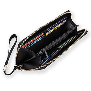 FunnyStar Autism Awareness Puzzle Piece Women’s PU Leather Wallet with Card Holders Money Organizer Zipper Purse Wristlet Handbag