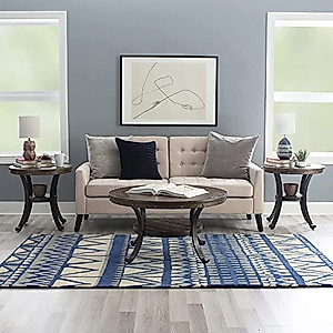 Powell Furniture Franklin Side Table, Small, Brown