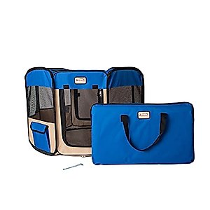 Armarkat PP001B Blue and Beige Portable Playpen