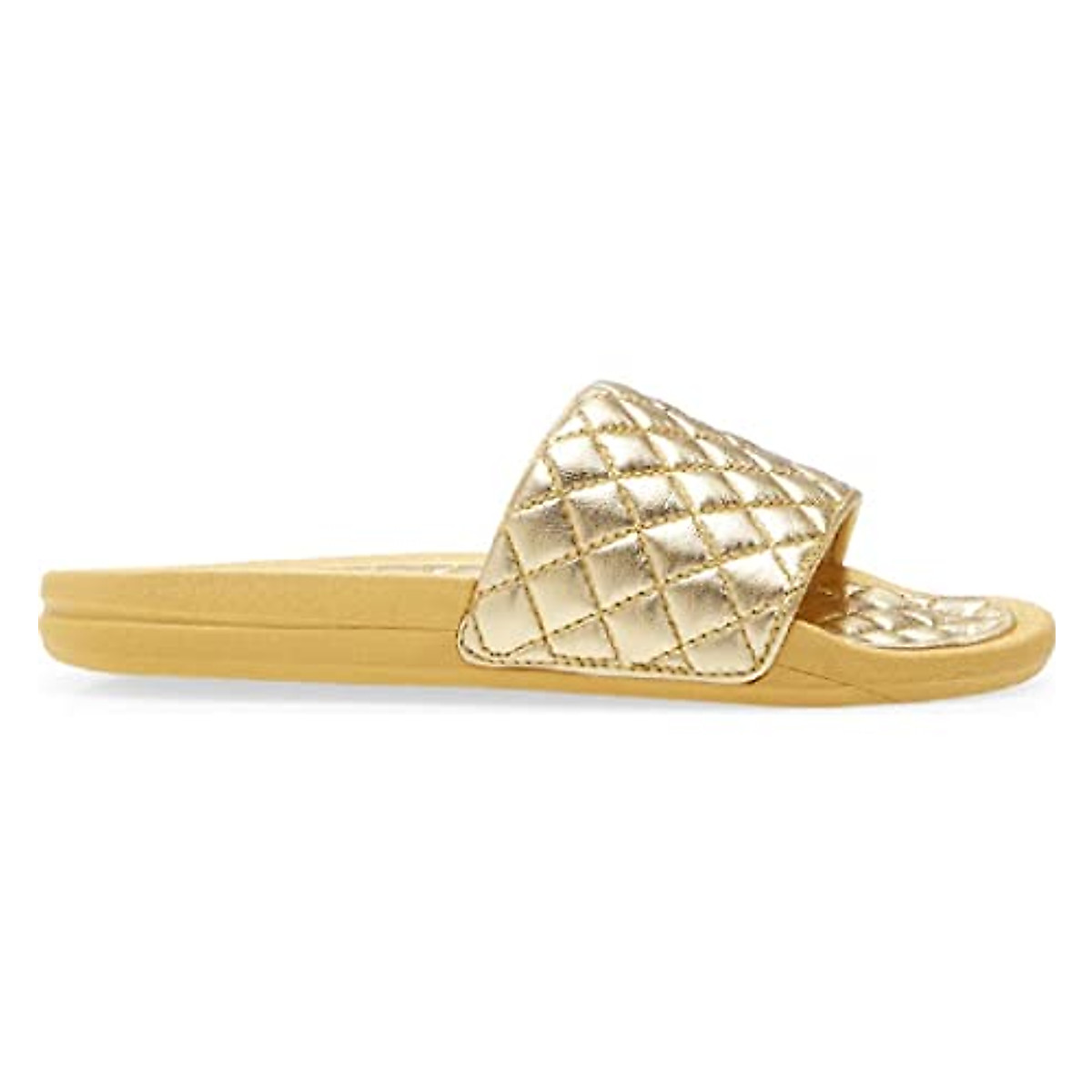 APL: Athletic Propulsion Labs Women's Lusso Slide, Metallic Gold, 7