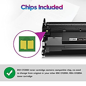 ONLYU Compatible Toner Cartridge Replacement for HP 89X CF289X 89A CF289A for HP Laserjet Enterprise M507X M507dng M507 M507n M507dn MFP M528 M528c M528z M528dn Series ((with Chip 1 Black Pack)