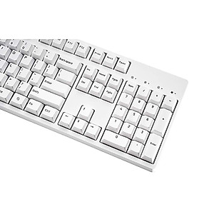 Bow Keycaps, 139 White Keys PBT Cherry Profile Double Shot for filco Cherry Ducky iKBC Mechanical Gaming Keyboard (White)