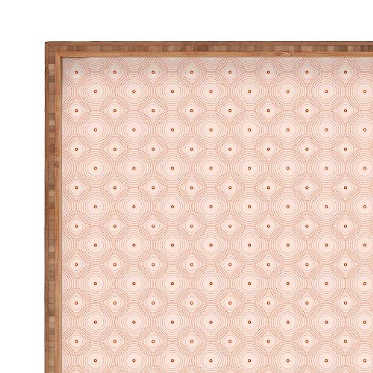 Deny Designs Caroline Okun Rosy Spirals Indoor/Outdoor Square Tray, 12" x 12"