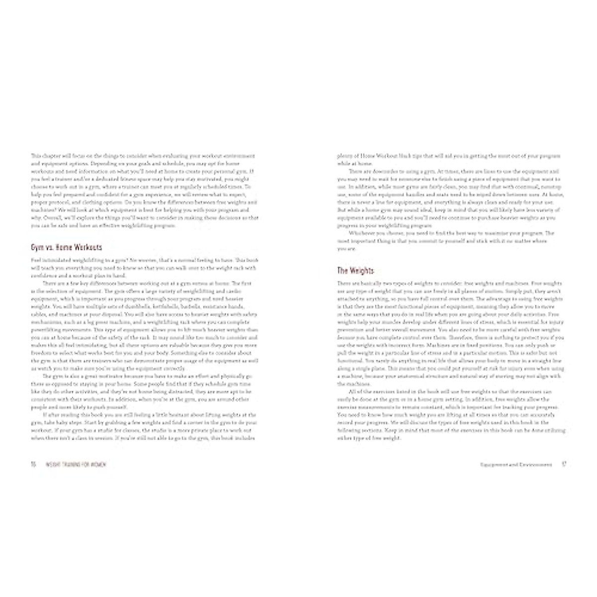 Weight Training for Women: Exercises and Workout Programs for Building Strength with Free Weights