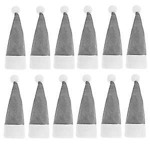 DOITOOL 24PCS Christmas Santa Hats Silverware Tableware Holders Santa Claus Flatware Bag Pouch Christmas Dinner Table Decorations Party Supplies