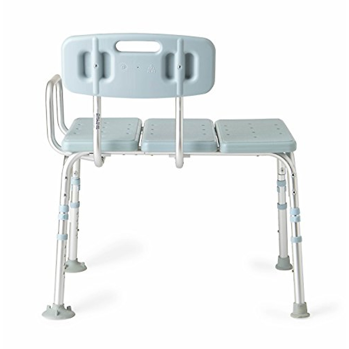 Medline Tub Transfer Bench With Microban Protection, for Use as A Shower Bench or Bath Seat, Light Blue