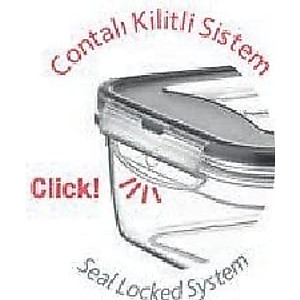 Plastart Food Storage Containers Set Airtight Plastic Container for Pantry&Kitchen Organization Refrigerator Fresh-Keeping Lunch Box Leak Proof Lids Made İn TURKEY, 3 PC (0,7-1,3-2,4LT) (LC-350)