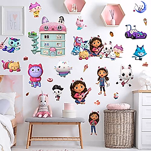 Anime Wall Decals Removable Peel and Stick Wall Decoration Stickers, Ideal for Boys Girls Bedroom Bathroom Living Room Kitchen Nursery Playroom Bedroom Background Wall Decor