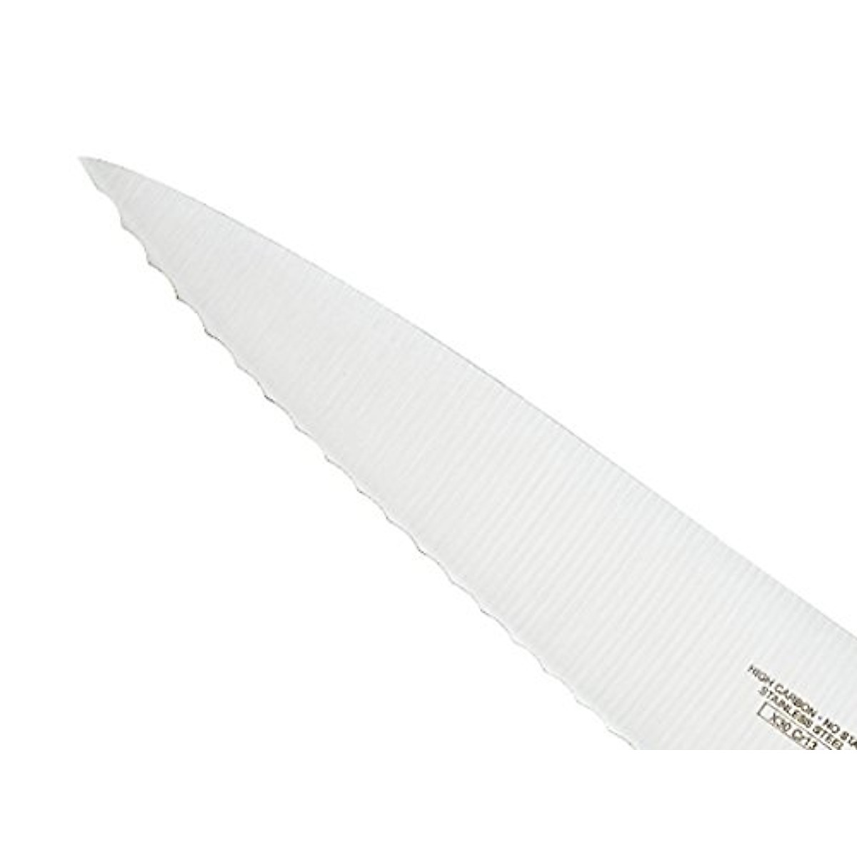 Mercer Culinary M23830 Millennia Black Handle, 7.5-Inch Wavy Edge, Chef's Knife