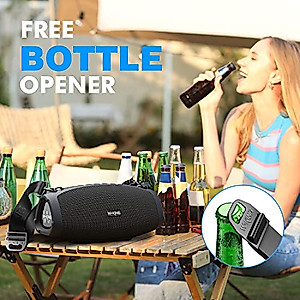 W-KING Portable Loud Bluetooth Speakers with Subwoofer, 70W Portable Outdoor Speakers Bluetooth Wireless Waterproof, Triple Passive Radiators-Deep Bass/Hi-fi Audio/DSP/42H/Power Bank/TF/AUX/EQ/Opener