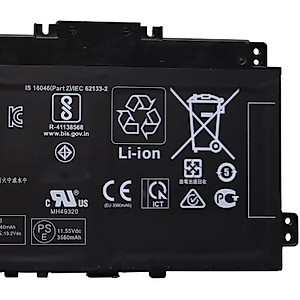IZKROR PP03XL 43.3Wh 3560mAh Battery Replacement for HP Pavilion x360 13-BB 13-BB0000 14-DV 14-dw000 14M-DW 14-DK 15-EH Series Laptop PV03XL HSTNN-LB8S M01144-005 M01148-421 L83388-421 11.55V