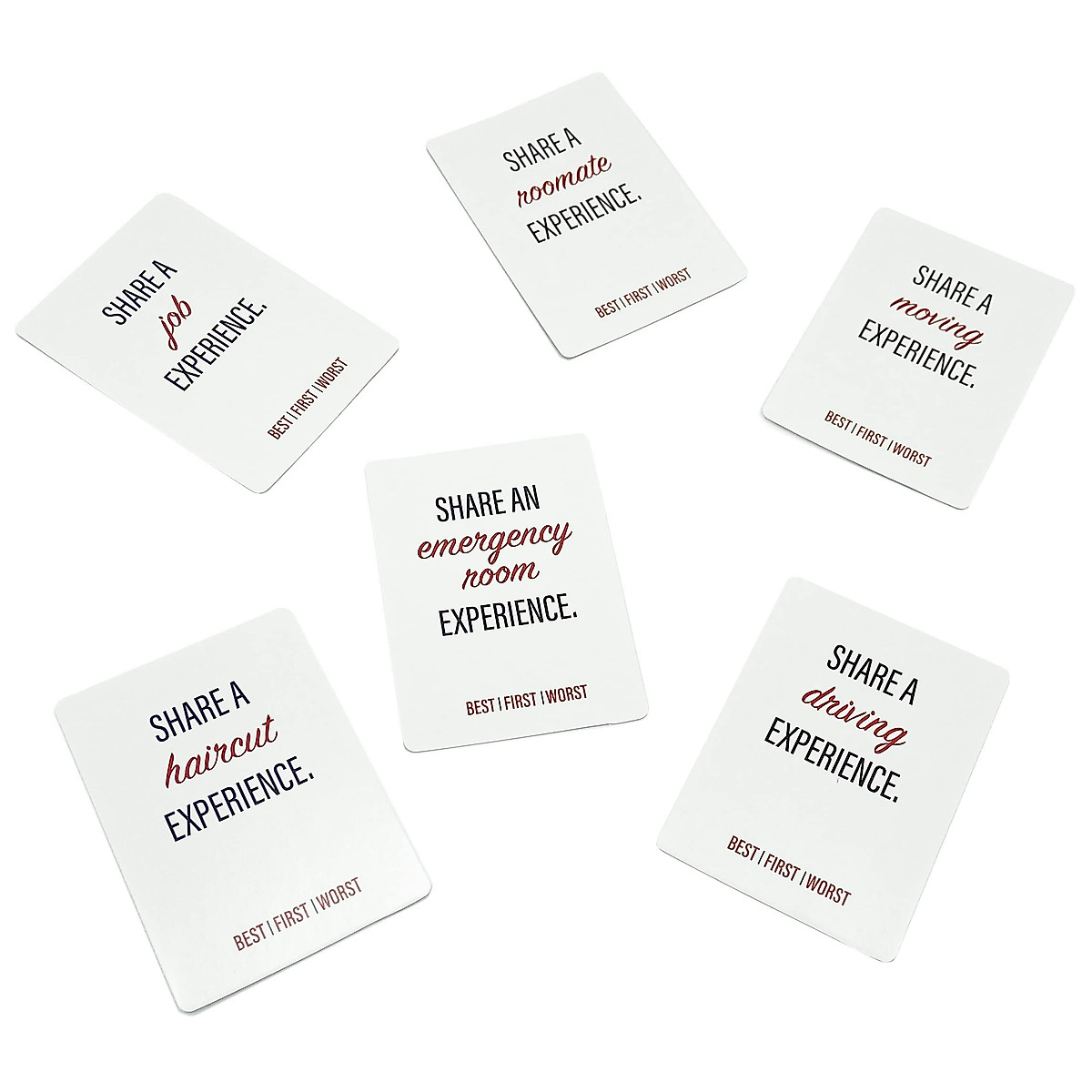 Gatwick Games Best First Worst - New Couples Card Game, Great for Couples Date Night, Work on Strengthening Your Relationship While Playing a Fun Card Game, 2 or More Players