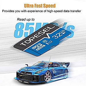TOPESEL 32GB Micro SD Card 10 Pack Memory Cards Micro SDHC UHS-I TF Card Class 10 for Camera/Drone/Dash Cam(10 Pack U1 32GB)