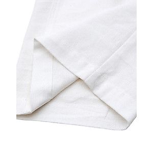 Bonnorth Women's Linen Beach Capri Pants Womens Lounge Loose Running Pants for Women Wide Leg Plus Size Casual Pants for Women Yoga Golf Lightweight Pants White L