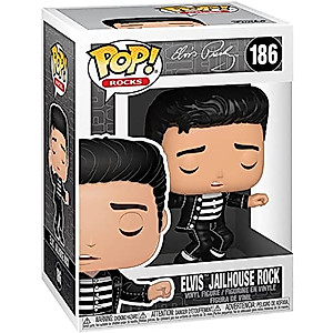 Elvis - Jailhouse Rock Funko Pop! Vinyl Figure (Bundled with Compatible Pop Box Protector Case), 3.75 ''