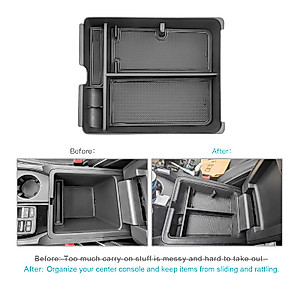 CDEFG 2023 2024 2025 Pilot Center Console Organizer Tray for 2023-2025 Honda Pilot Touring Sport EX-L Elite TrailSport LX Middle Console Storage Box 2024 2025 Ridgeline/ 2024-2026 Passport Accessory