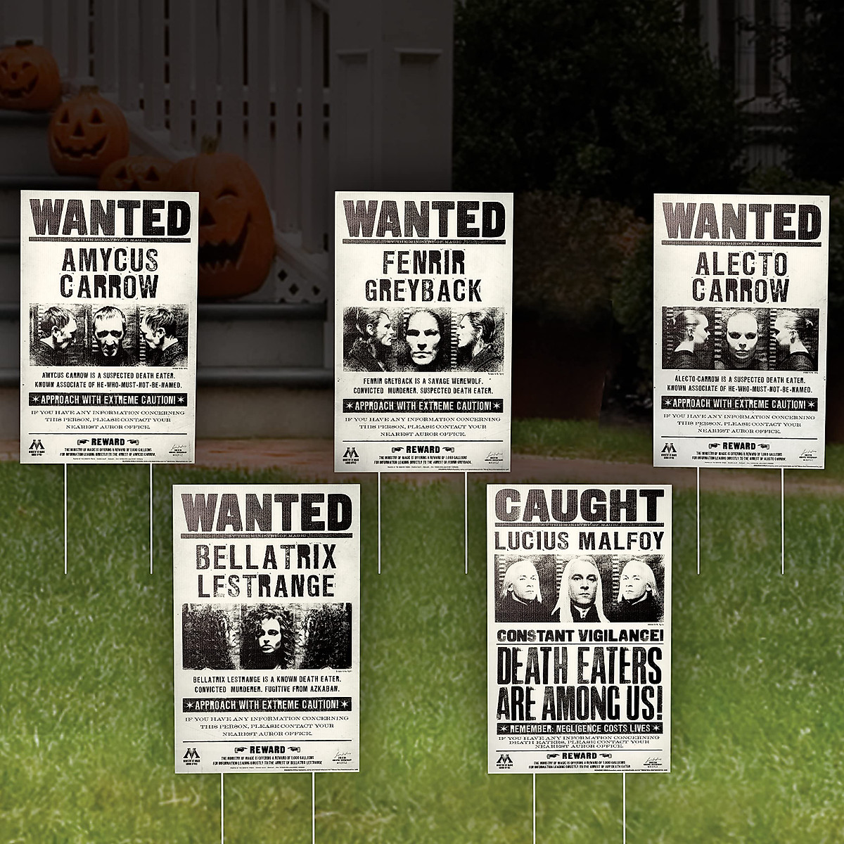 Rubie's Harry Potter Wanted Poster Signs Lawn Décor, As Shown, One Size