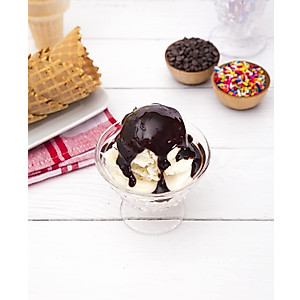 Lavo Home Dessert Ice Cream Cups Mini Truffle Bowls, Salad Fruit Glass Dish Crystal Style - Lead (Pb) Free (6)