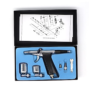 Uovviney Trigger Airbrush Gun with 0.5mm Needle Airbrush Spray Gun for Art Model Hobby Painting
