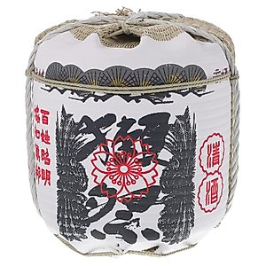 FELTECHELECTR Decorative Wine Barrel Japanese Sake Decor Decorative Barrel Decor Wine Barrel Statue Decorative Barrels Outdoor Toy Japanese Barrel Decoration Foam Beer Mug Wine Bottle Travel