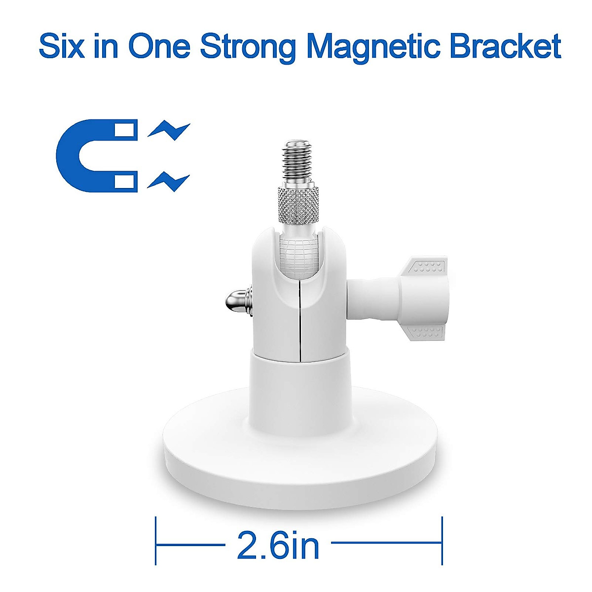 Magnetic Camera Wall Mount Stand for Blink Mini, Blink Mini 2,Blink Outdoor 4/3,Blink XT/XT2, Blink Indoor, No Tools Directly Attached to Steel or Other Magnetic Surfaces ,White