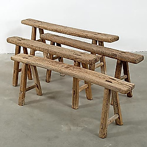 Artissance Vintage Noodle, Weathered Natural Wood Finish (Size & Color Vary) Indoor Bench