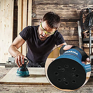 AxPower 4 Packs 5 inch 8 Hole Replacement Sander Pads 5" Hook and Loop Sanding Backing Plates for Makita 743081-8 743051-7, DeWalt 151281-08 DW4388, Porter Cable, Hitachi 324-209