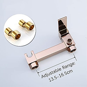 MINJING Bidet Sprayer for Toilet Rose Gold, Baby Cloth Diaper Sprayer for Toilet, Brass Wall Mounted Bidet Faucet for Personal Hygiene, Pet Clean