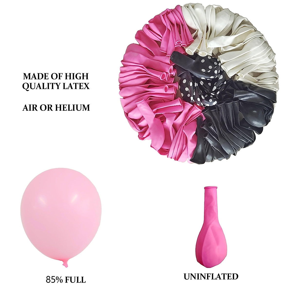 HYOWCHI Panda Party Supplies - 133 Pcs Panda Birthday Party Decorations Balloon Garland Arch, Black White Pink Theme Panda Party Decorations Balloon Arch For 1st 2nd 3rd 4th Birthday & Baby Shower