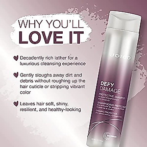 Joico Defy Damage Protective Shampoo & Conditioner Set | Preserve Hair Color | For Bond Strengthening & Color Longevity