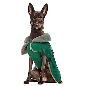 IECOii Dog Winter Clothes, Warm Dog Winter Sweater, Dog Fleece Jacket with Turtle Neck, Dog Waistcoat for Large Dogs Winter Fits for Pitbull, Border Collie, Samoyed, English Bulldogs, XL