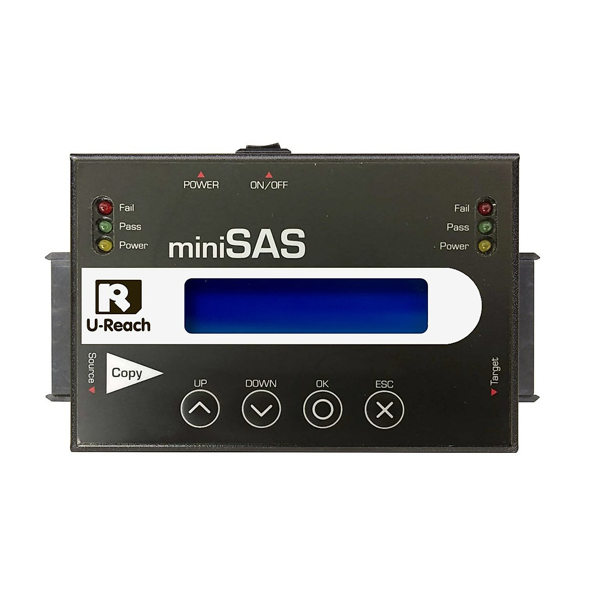U-Reach 1 to 1 miniSAS Series SATA/SAS HDD/SSD Duplicator and Sanitizer (SAS-MS118)