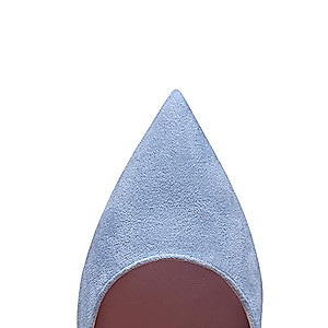 Elisabet Tang High Heels, Women Pumps Pointed Toe Stilettos 4.7 inch/12cm Sexy Heels Party Shoes LB 9 Light Blue