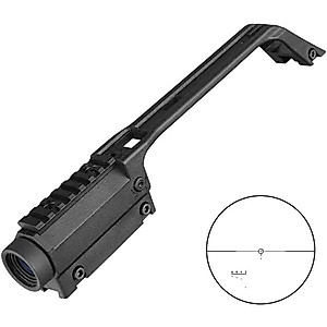 TORQ Optics Airsoft G36 Carry 3.5X Scope Sight with High Top Rail Version Riflescope for Hunting Shooting