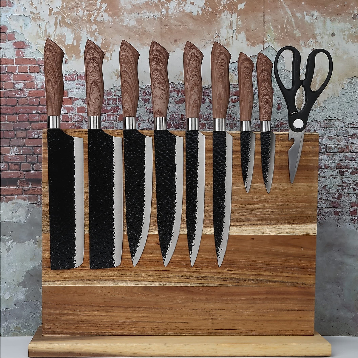 Azauvc Knife Broad With Strong Magnets,16X12 Inches Magnetic Knife Block without Knives,Display Stand and Storage Rack