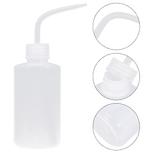 ULTECHNOVO Lab Wash Bottle 24pcs Label and Scale Tools Plastic Squeeze Mouth Supplies Bottle Ml White Squirt Refillable Ldpe, Medical Labs Cleaning Wash for Safety Labels Empty Washing