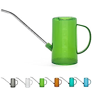 Qilebi Small Watering Can for Indoor Plants, Indoor Watering Can with Stainless Steel Long Spout, Plant Watering Can for House Plant Flowers Garden 1L/34oz