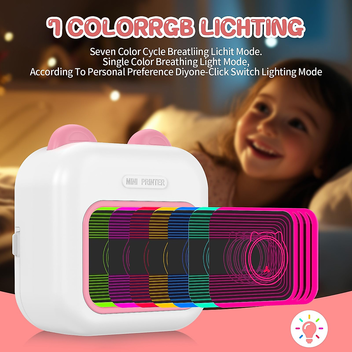 Wireless Photo Sticker Thermal Fast Printer, PrintPod Inkless Pocket Printer for DIY Scrapbook, 6 Pods (Blue)