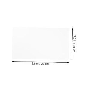 NUOBESTY 10pcs Printing Pen Copy Board Transparent Drawing Board 3D Drawing Paper Templates Drawing Tool Basic Template Painting Mat Drawing Board for 3D Printing Pen White PVC