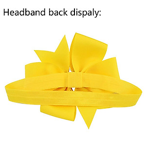 WillingTee Baby Girls Headbands 3" Grosgrain Ribbon Hair Bows Baby Headbands Hair Accessories for Baby Girls Infants Toddlers Newborn