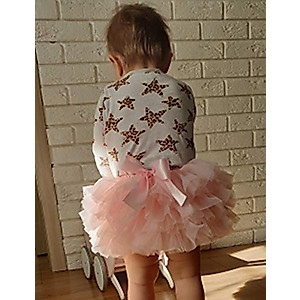 Tutu.kk Baby Girls Tutu Skirts with Diaper Cover Tulle Skirt and Headband Set for Newborn,Toddler