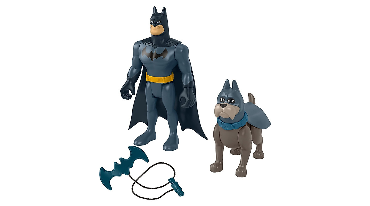Fisher-Price DC Super-Pets Batman & Ace Figure Set 3+ Fun