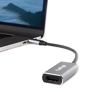 CalDigit USB-C to HDMI 2.0b Adapter - 4K 60Hz, High Refresh Support, HDR, Compatible with Thunderbolt 3/4/5, USB 3.1/USB4 for Apple MacBook Air, 2016+ MacBook Pro, iPhone 16/15 (USB-C to HDMI 2.0b)