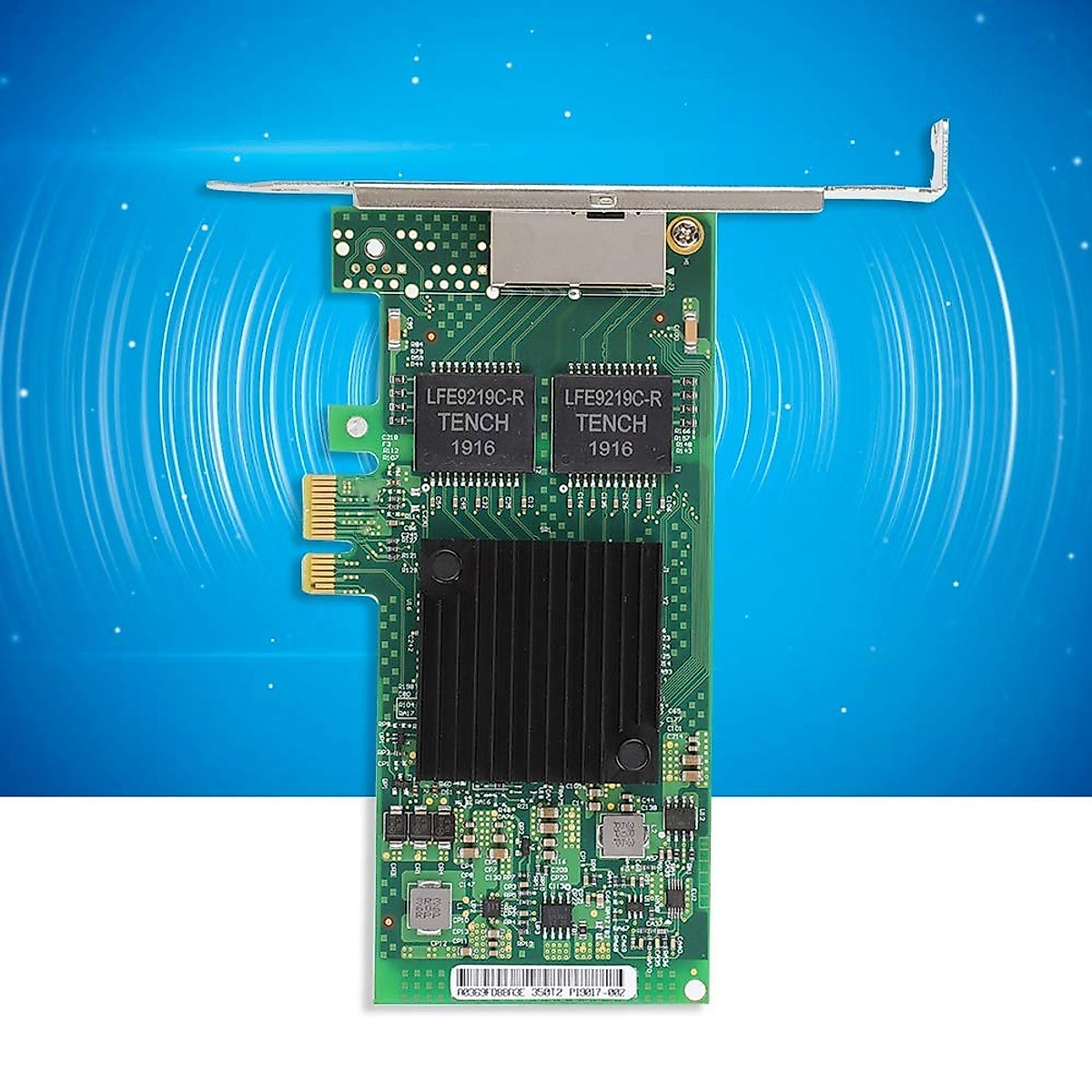 Zyyini i350-T2V2 i350AM2 PCI-Ex1 Dual Port Server Network Card RJ45 Dual Port Gigabit Network Adapter Gold Plated PCI-E Interface for Server, Internet Cafe, Data Center