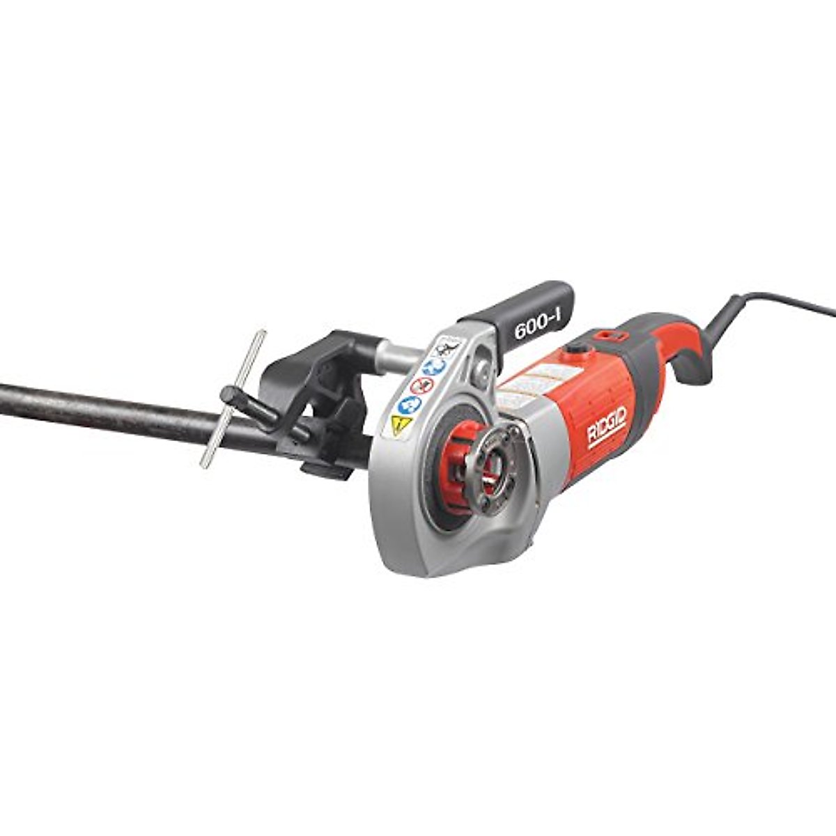 RIDGID 44918 Model 600-I Hand-Held Power Drive Kit, Pipe Threading Machine and 1/2-Inch to 1-1/4-Inch 11-R NPT Pipe Threading Die Heads with Carrying Case for Threading Pipe