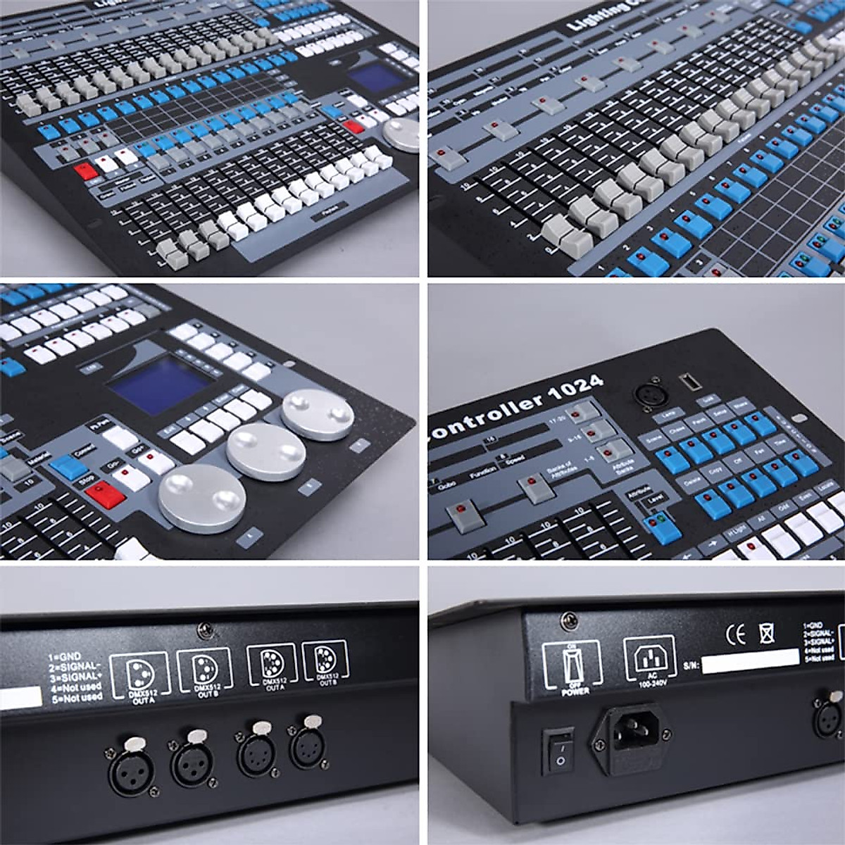 Kingkong DMX Stage Lighting Controller 1024 Channels DMX 512 Console DJ Control Equipment with Flight Case Packing