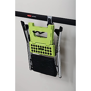 Rubbermaid Rail Garage Organization Multi-Purpose Hook, Wall Mounted Storage System, Direct Mount into FastTrack Garage Rail, Holds up to 50 pounds - Satin Nickel (1784459)