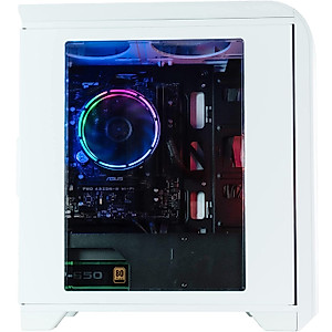 Periphio Warp Gaming PC with AMD Athlon 3000G, Radeon Vega 3 iGPU, 500GB SSD, 16GB DDR4 RAM, Windows 10, 4-in-1 RGB Gaming Bundle, and XXL Desk Mat