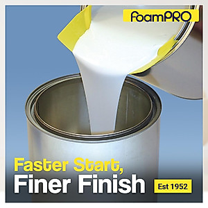 FoamPRO 61-5 Paint Can Spout, 5 Pack | One Size Fits All Pint, Quart & Gallon Painting Cans | All In One Pouring Accessory, Paint Brush Holder & Wiper | Paint Bucket Attachment With Yellow Mixing Tips